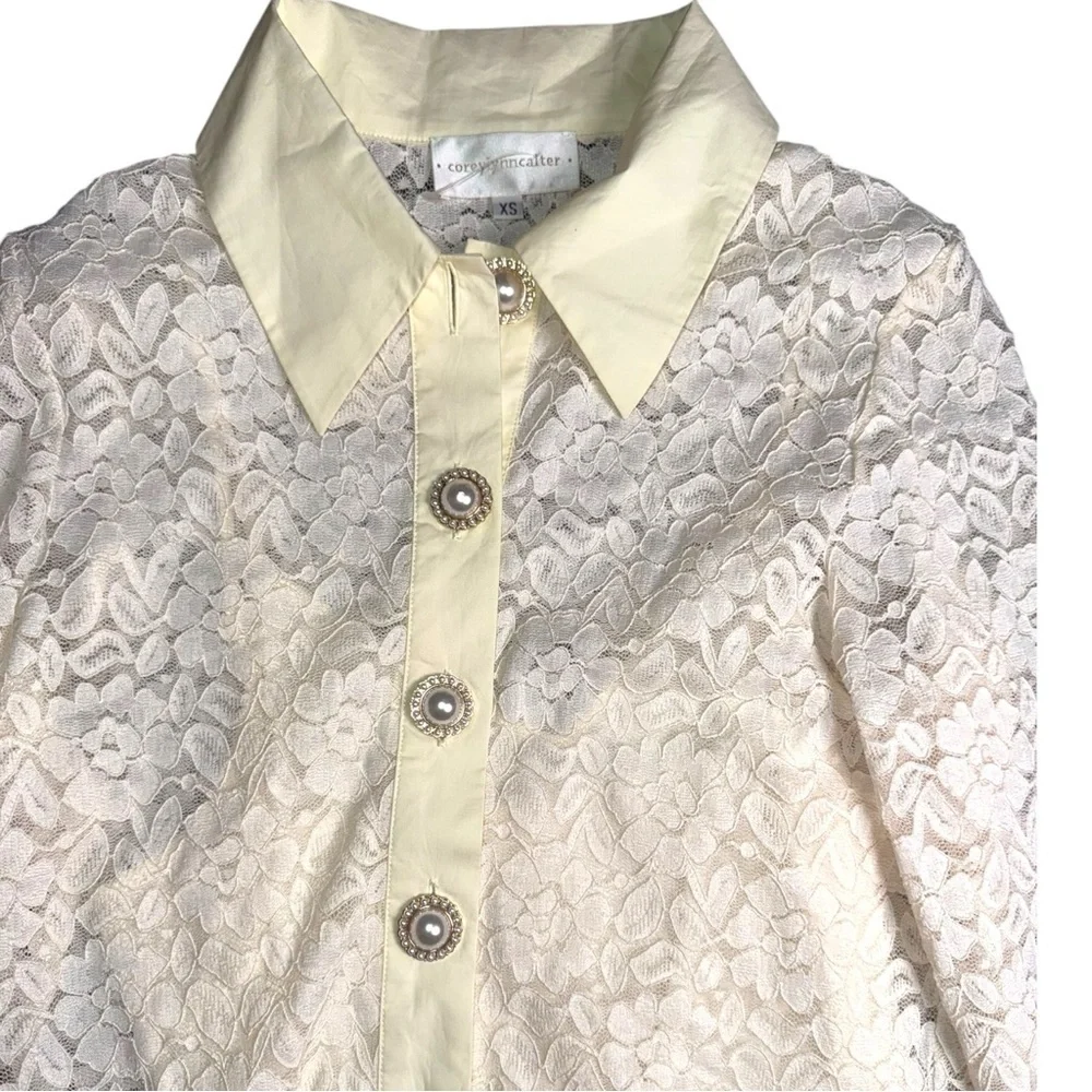 Anthropologie | Dresses | Anthropologie Corey Lynn Calter Sheer Lace ...